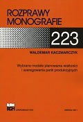 Monografia | Waldemar Kaczmarczyk